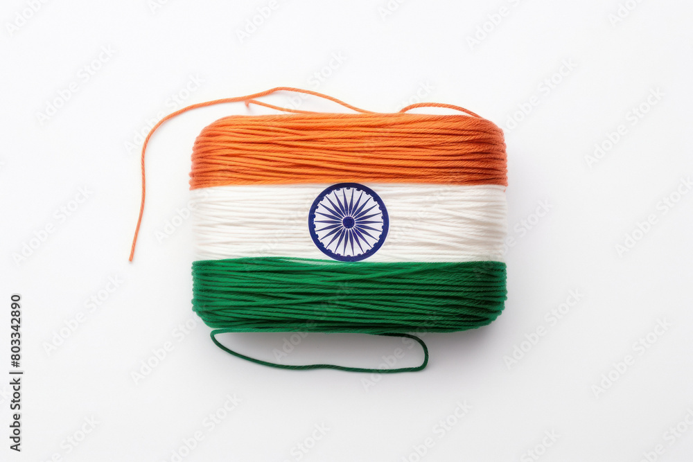 bundle of thread in in indian national tricolor color Stock Photo ...