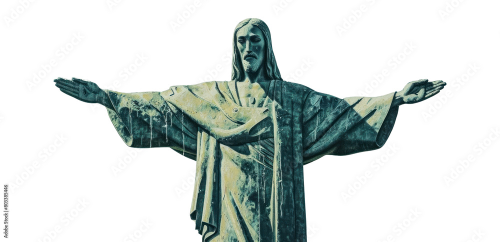 PNG A statue of Jesus Christ sculpture art representation. Stock Photo ...