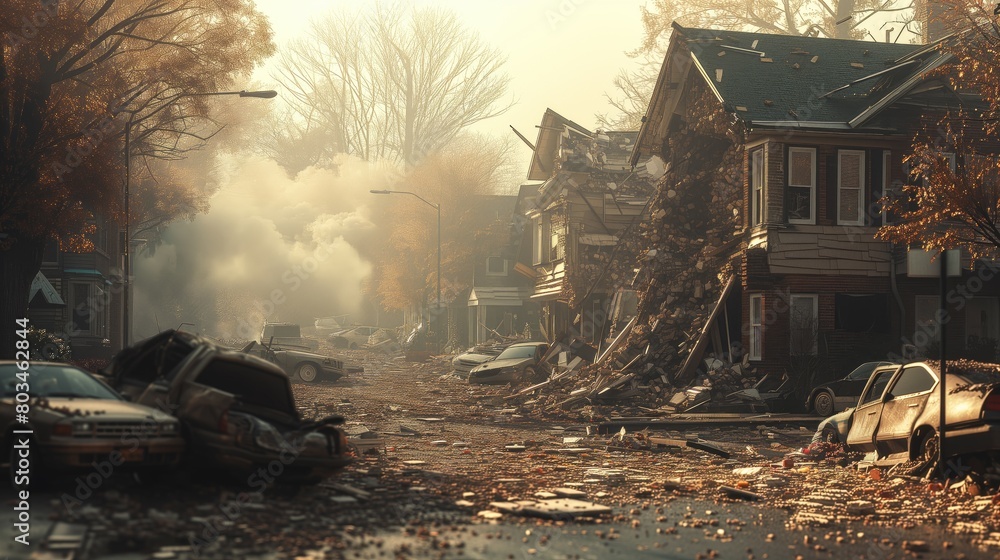 Earthquake Natural Disaster Scenario Concept, Emergency Preparedness ...