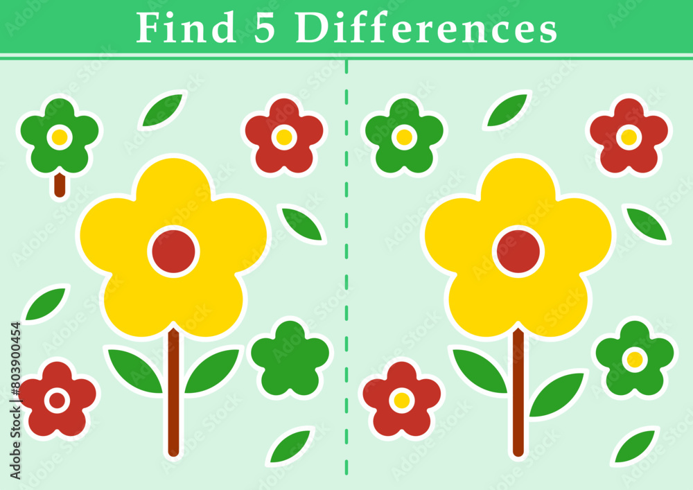 Find 5 differences. educational game for children. illustration of ...