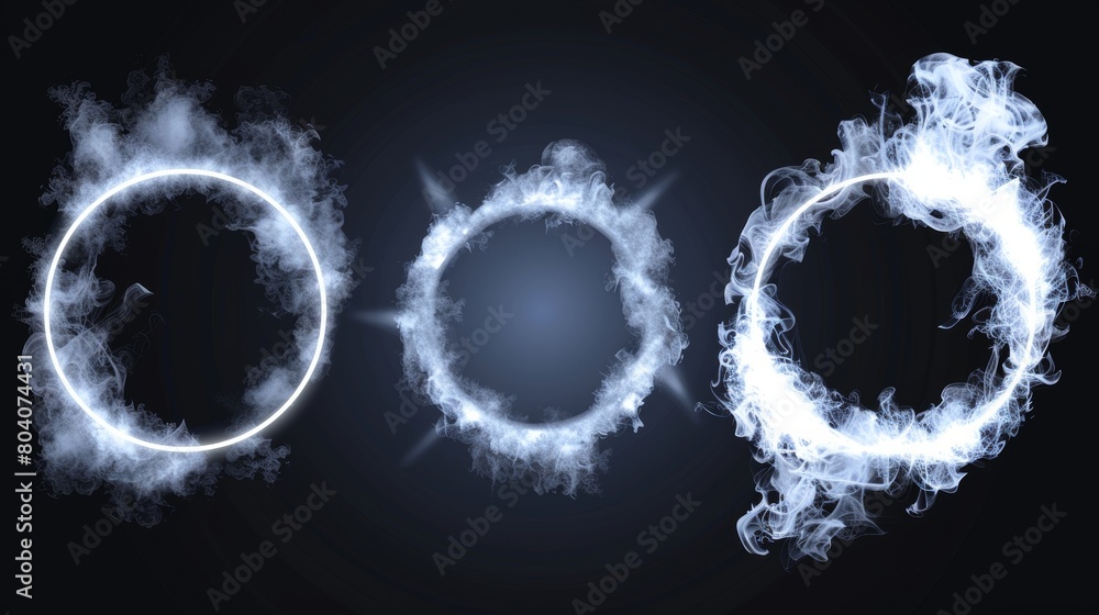 Invisibility cloak background. Smoke puff circle modern to animate ...