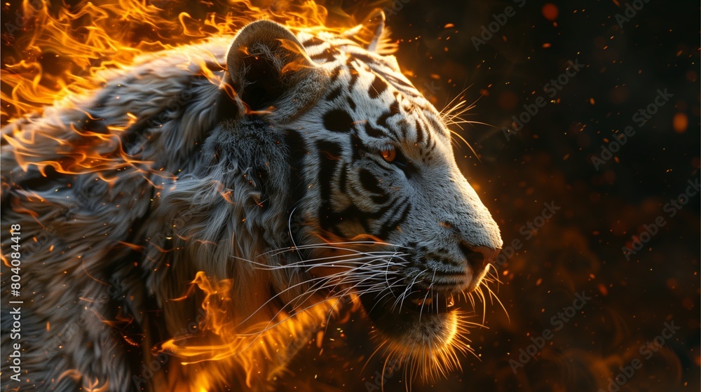 background tiger effect