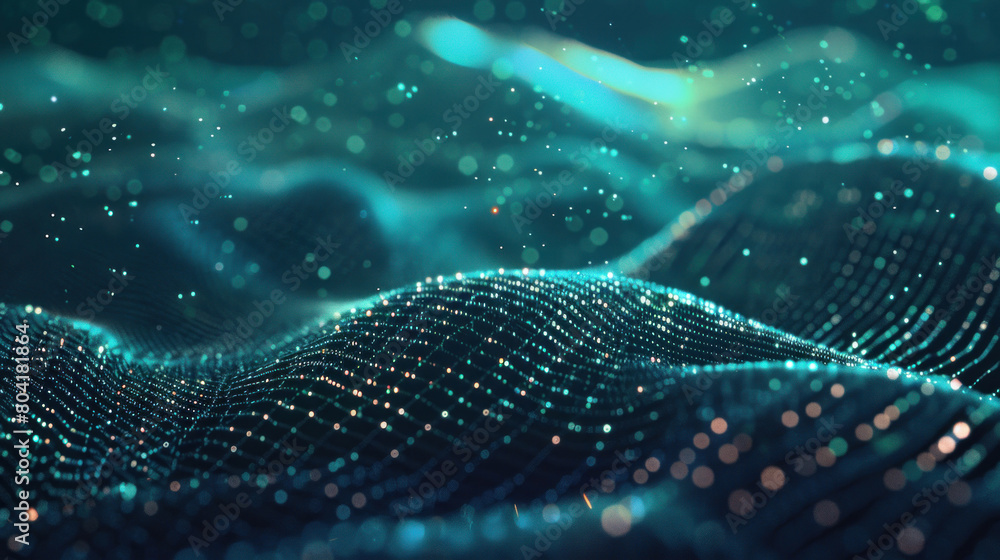 Abstract technology finance, data visualization emerges as a powerful ...