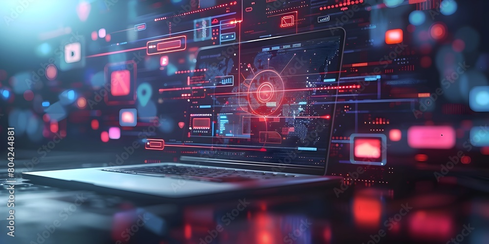 Adaptable Software Interface with Futuristic Aesthetic and Holographic ...