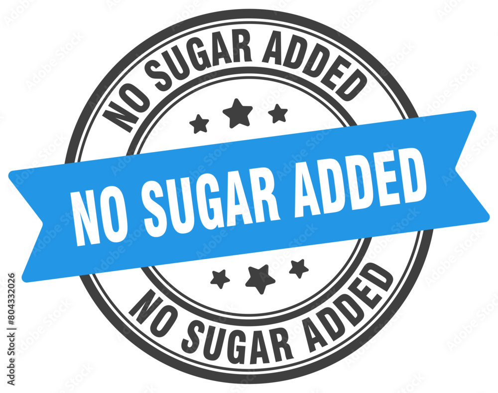 no sugar added stamp. no sugar added label on transparent background ...