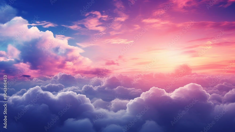 clouds and pink sky,sweet sky,Light pink clouds in sunset blue sky ...