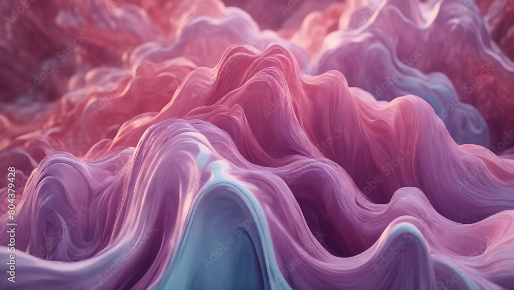 Visuals of liquid magma in shades of stylish pink, light blue, and soft ...