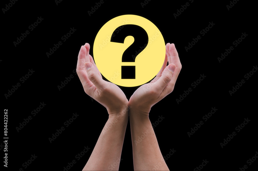 Question mark symbol for FAQ, information, problem and solution ...