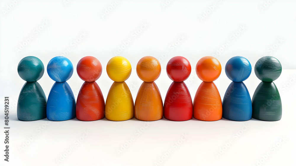 Teamwork and Leadership: 3D Icon Illustrating Collaborative Leadership ...