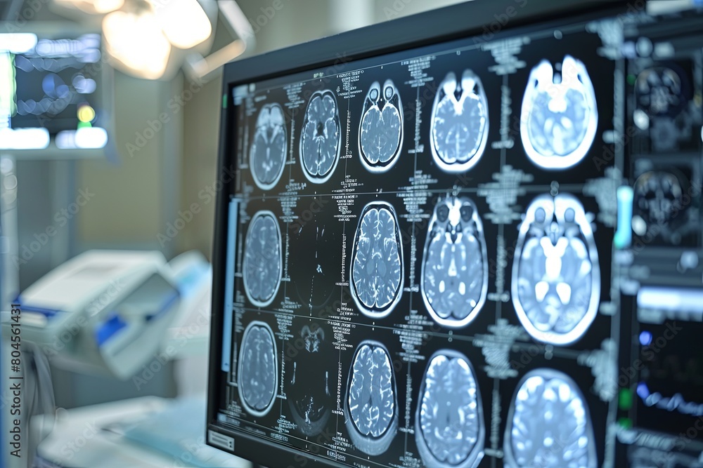 Illustration of understanding stroke and vascular brain issues, brain ...