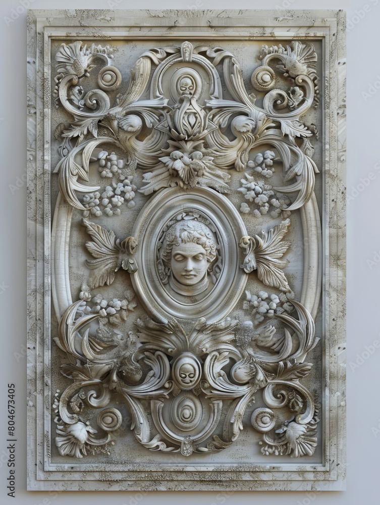 Baroque, barocco ornate marble ceiling non linear reformation design ...