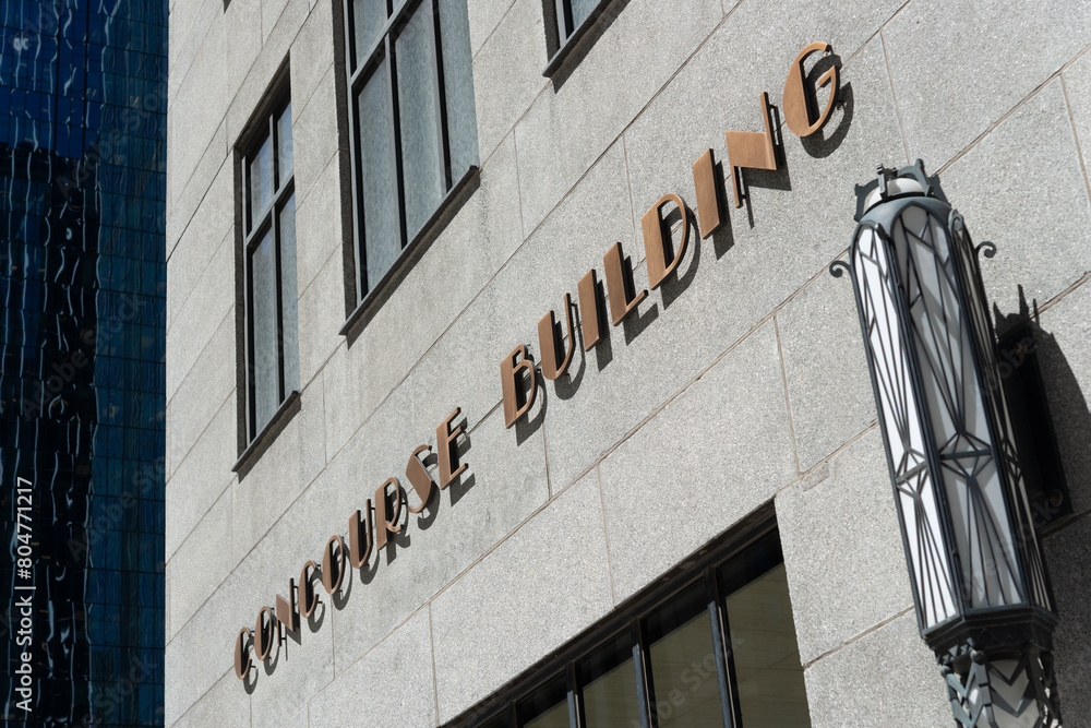 The Concourse Building, a historical landmark, located at 100 Adelaide ...