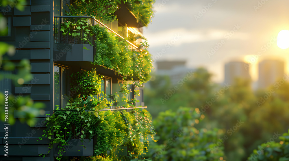 Stock-Illustration „Promoting Green Building Designs and Sustainable Architecture to Reduce ...