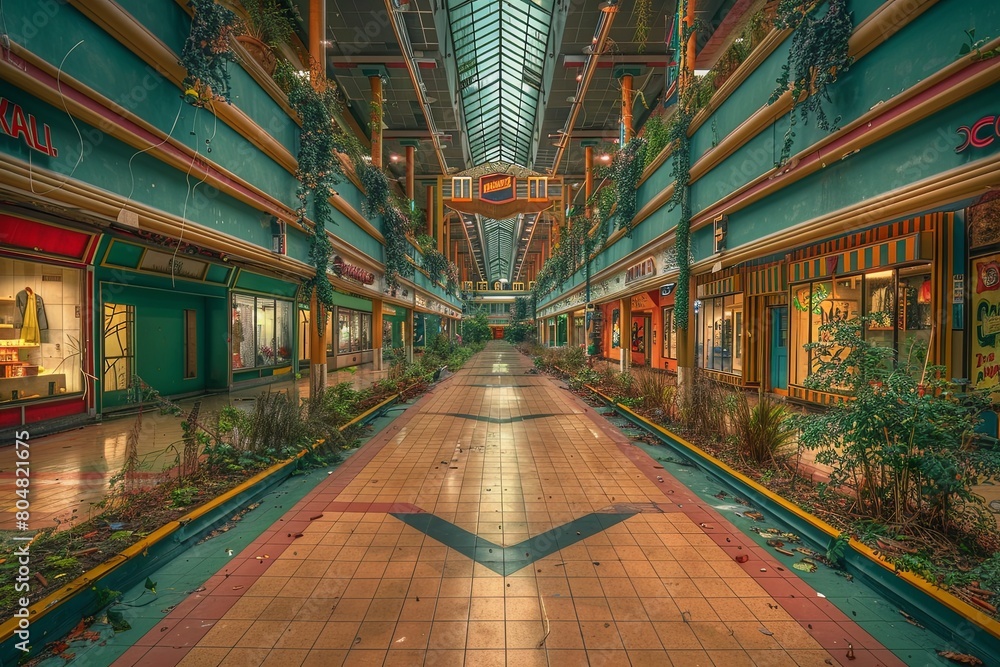Nature's Resurgence: Abandoned Shopping Mall Transformed into Street ...