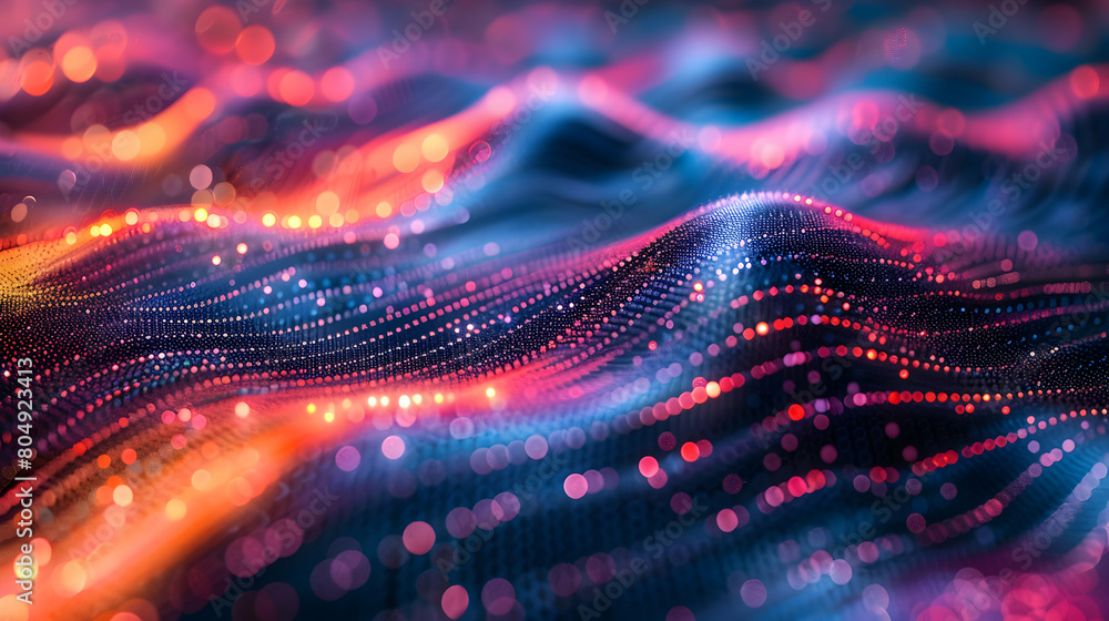 Algorithmic Innovation: Abstract Digital Grid with Patterns for AI and Machine Learning in ...