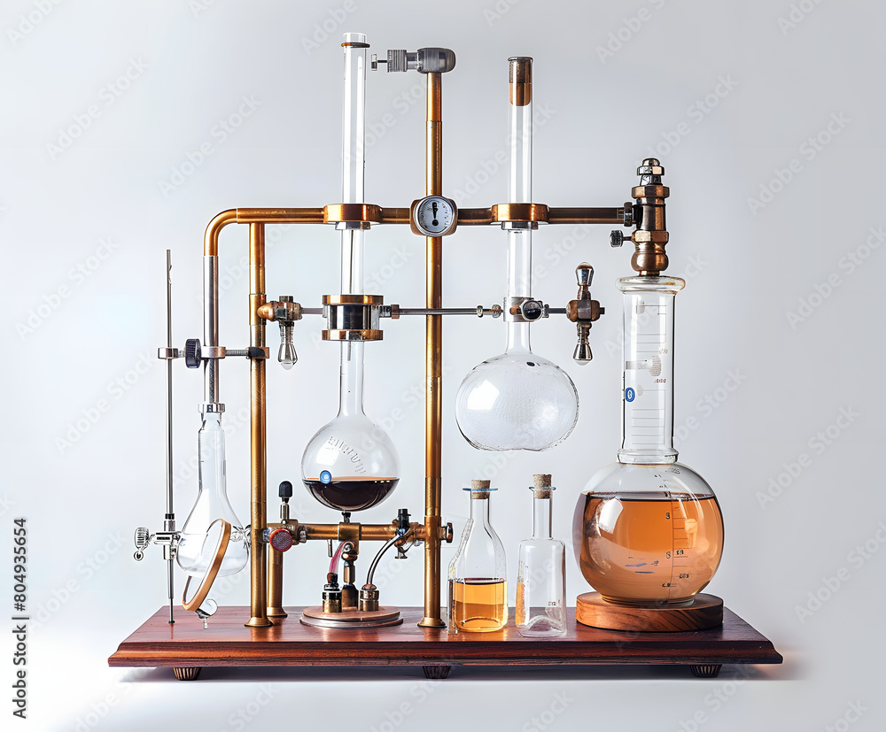 Detailed Laboratory Distillation Setup: Separating Mixtures Using ...