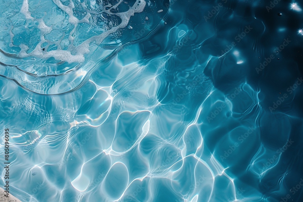photrealistic of swimming pool water surface. water texture backgrounds ...