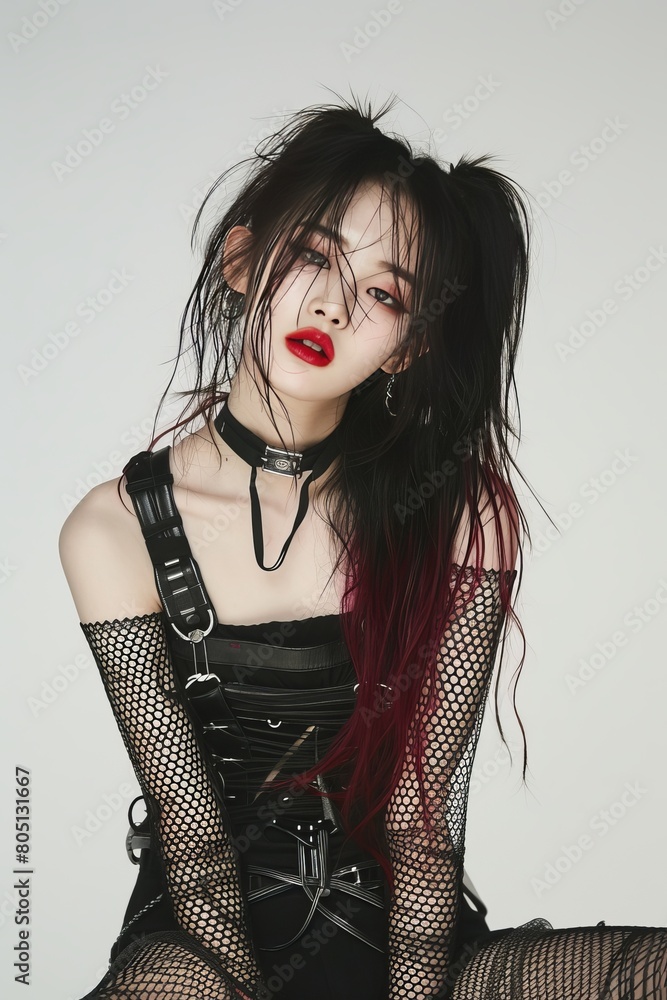 E-girl Style: Full face no crop of a Pretty Young Korean Super Model in ...