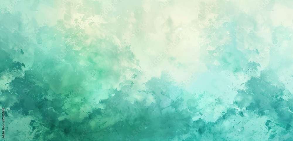 soft pastel gradient of emerald green and azure, ideal for an elegant ...