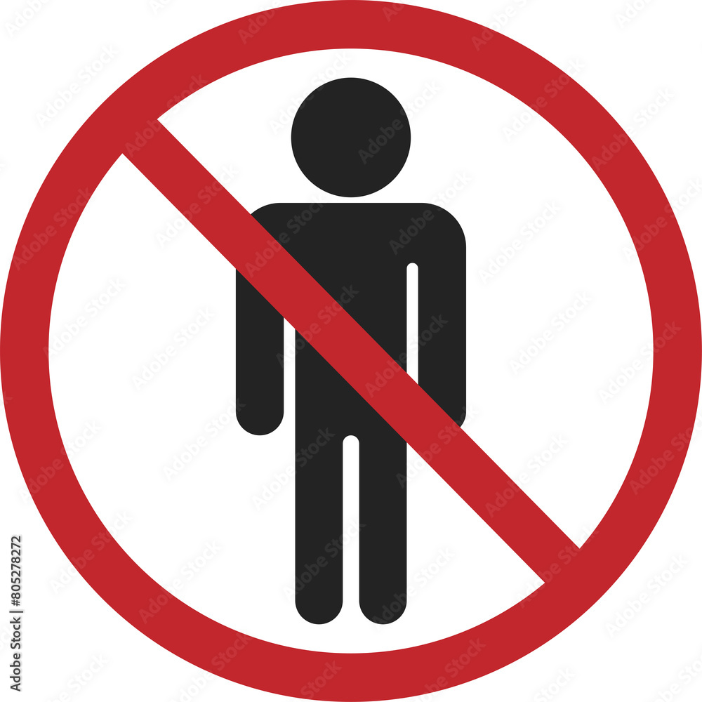 Isolated sign of do not enter sign, no trespassing, authorized ...