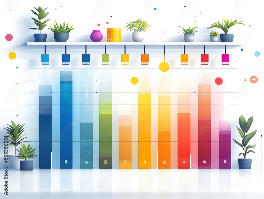Sleek, straightforward design of a Gantt chart organizing the stages of ...