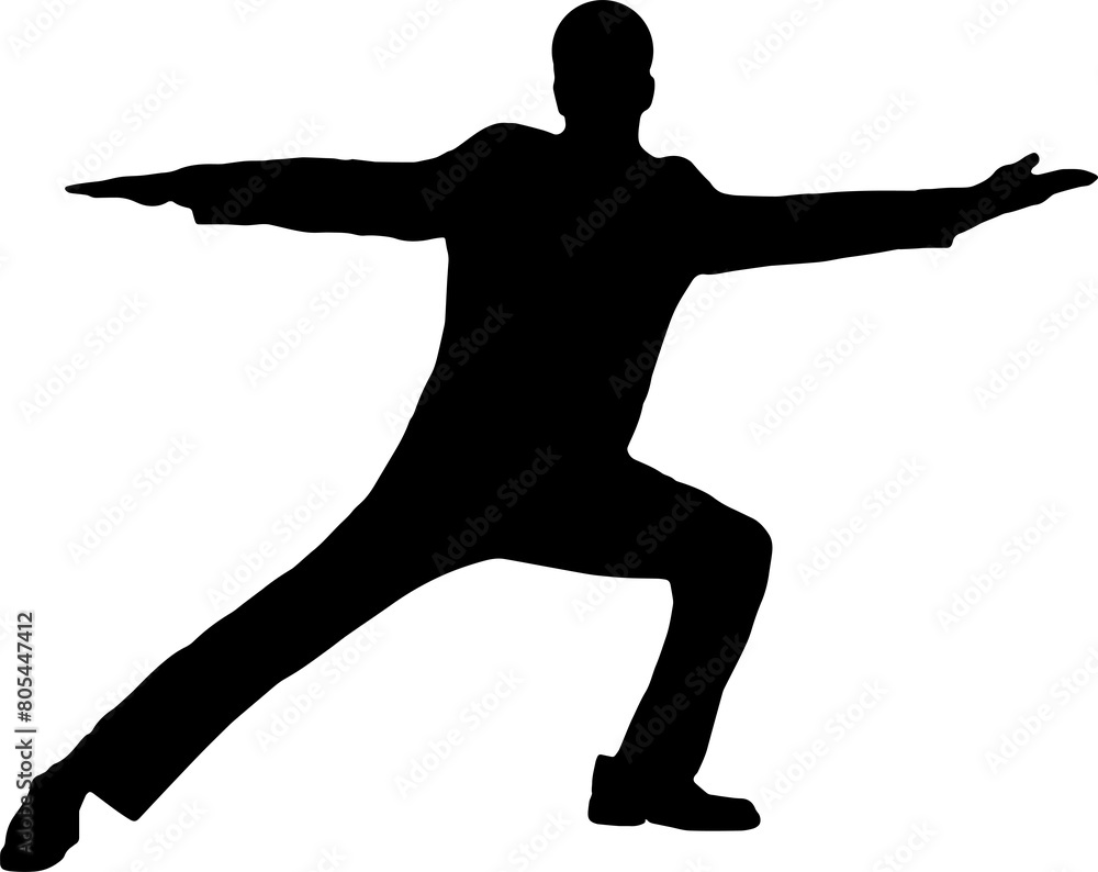 Professional male dancer silhouette PNG. Vector illustration isolated ...