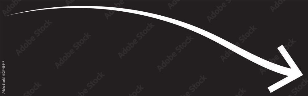 white arrow icon on transparent background. flat style. white arrow ...