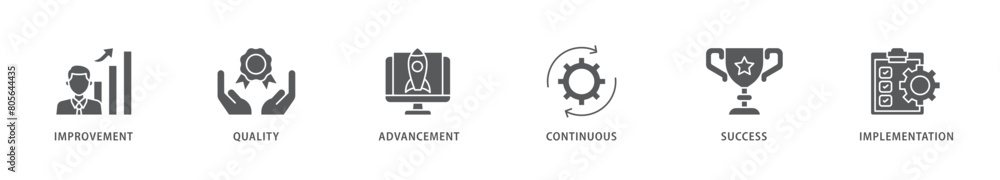 Kaizen icon packs for your design digital and printing of quality ...