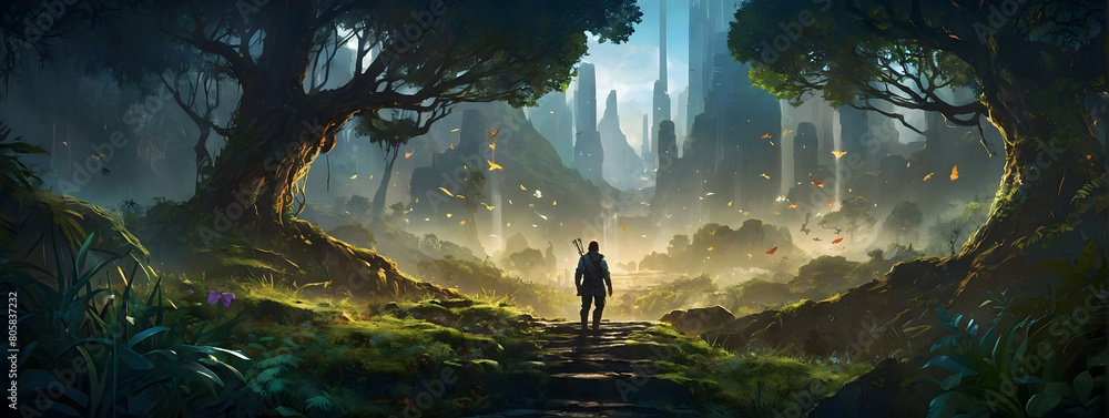 Brave New World, Step into a Game Art Illustration Commemorating a ...
