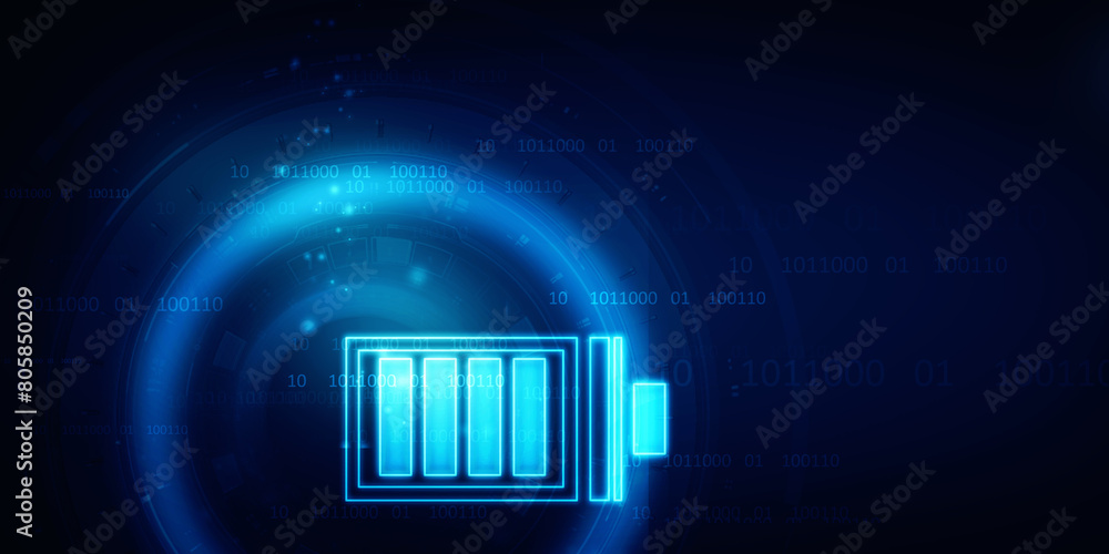 2d rendering Electrical energy and power supply source concept ...