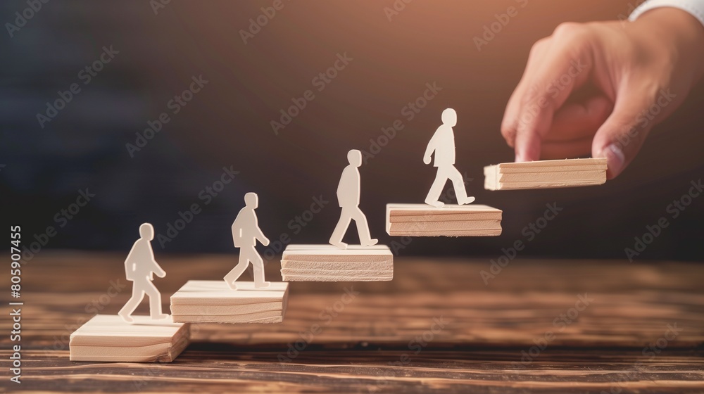 An inspirational coaching concept image showcasing a mentor giving ...