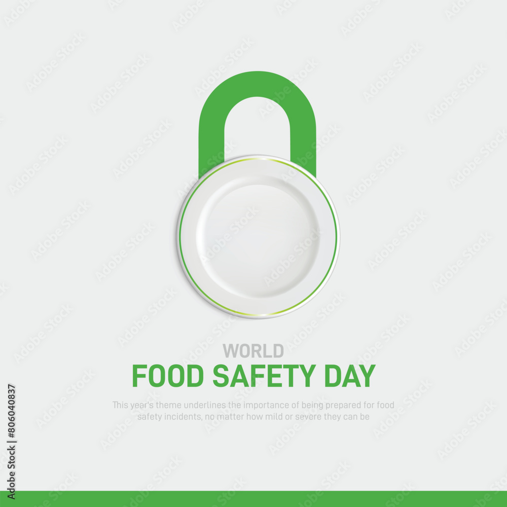 world food safety day. world food safety day 2024 creative concept ...