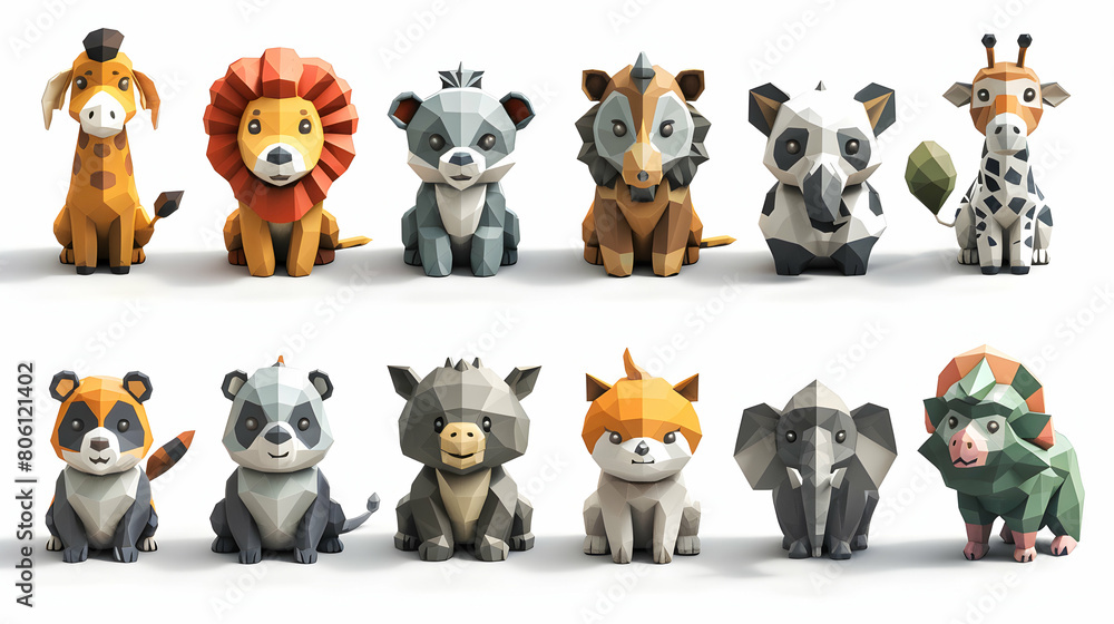 3D Leadership Animal Avatar Set: Create a Diverse Collection of Animal ...