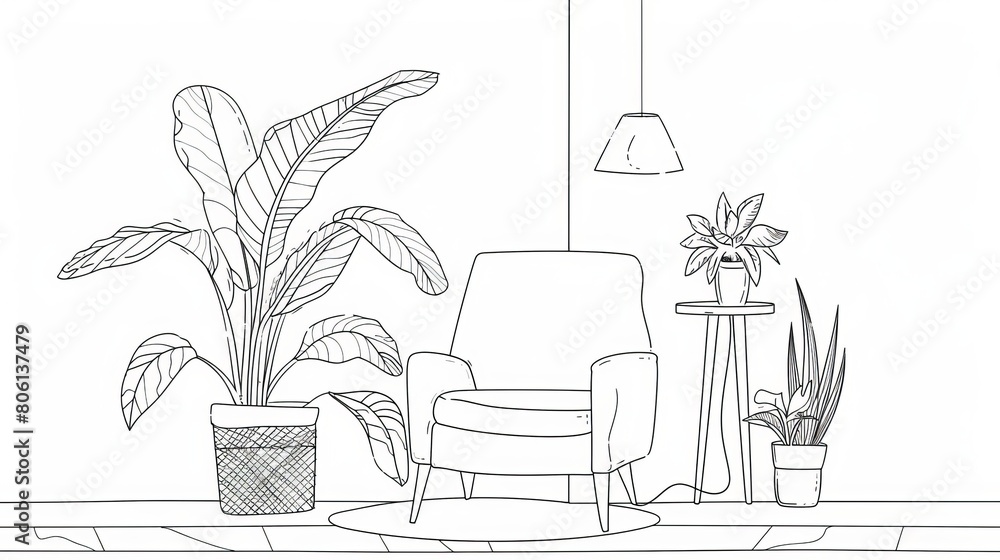 Simplify your space with this elegant continuous line drawing of an ...