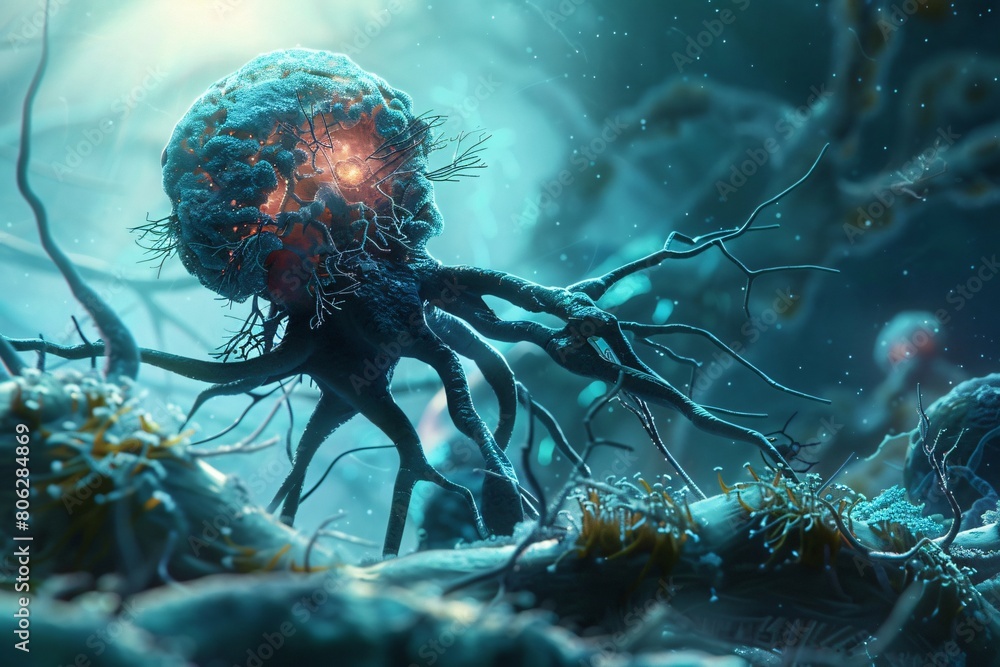 Visualization of a stem cell activation procedure where targeted light ...