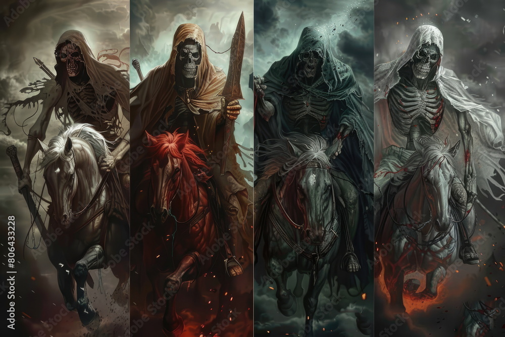 Harbingers of doom: 4 horsemen of the apocalypse - ominous imagery and ...