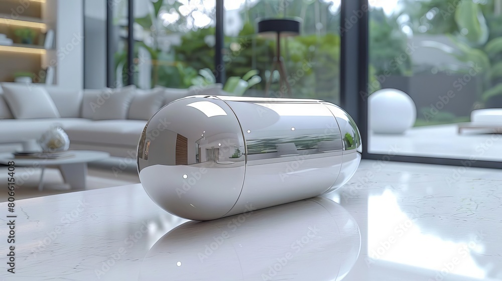 Simple, elegant design of a food capsule, envisioned as a future meal ...