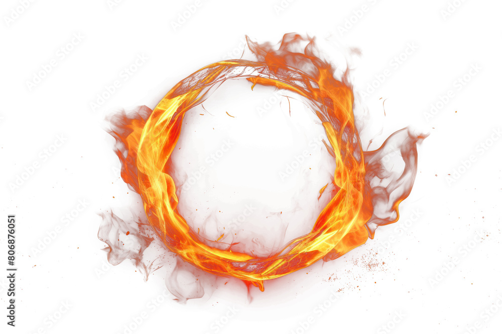 PNG Realistic fire burning rings, transparent background AI generated ...
