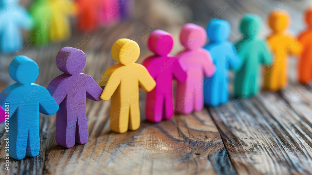Unity and respect with a diverse group of people from all backgrounds ...