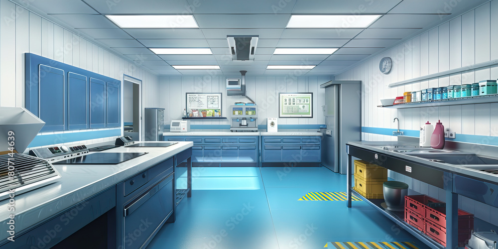 Food Safety Training Area Floor: Featuring a designated area for ...