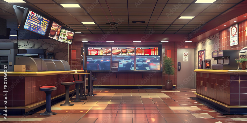 Drive-Thru Lane Floor: Featuring the drive-thru lane, order ...