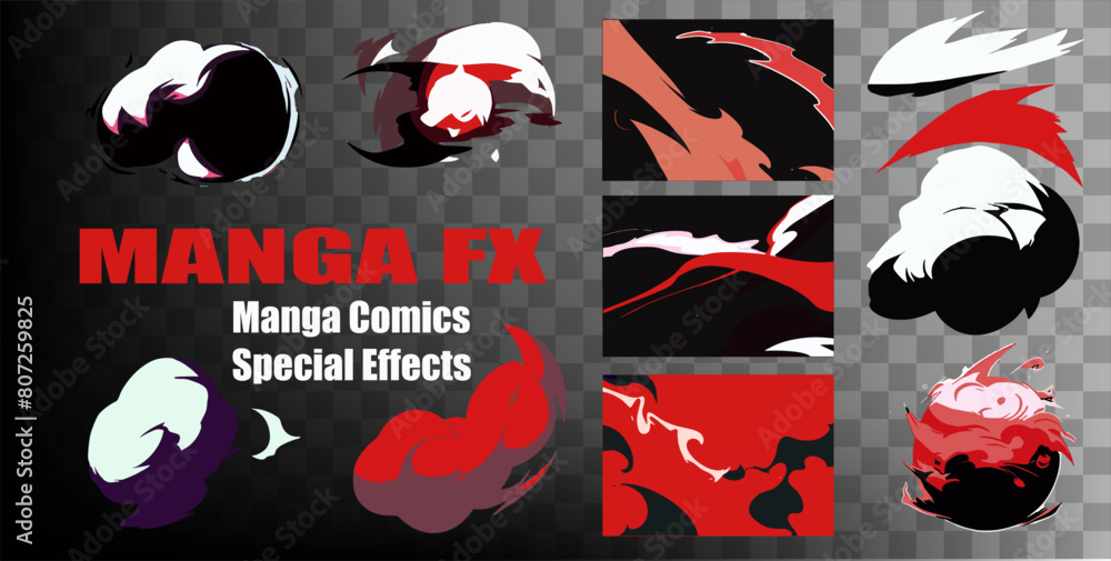 Abstract visual effects of explosions and wind on transparent ...