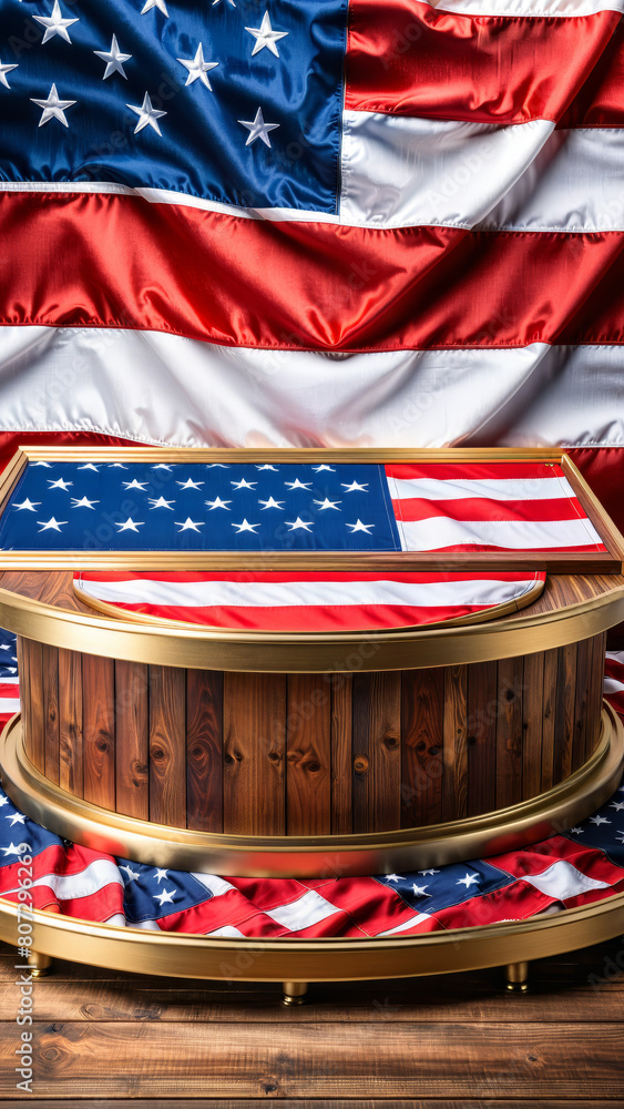 Wooden rustical product display podium, wooden country podium for ...