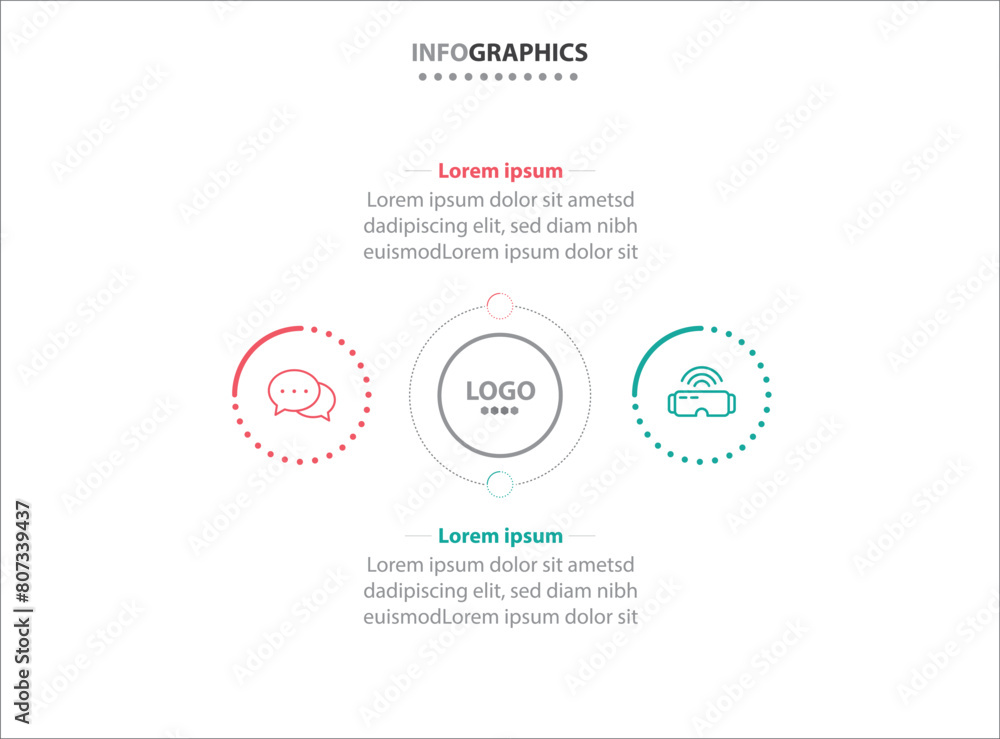 Two infographics element. Vector illustration. Vector business template ...