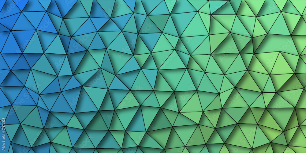 Image vectorielle Stock Abstract 3D Low Poly Design triangle shapes ...