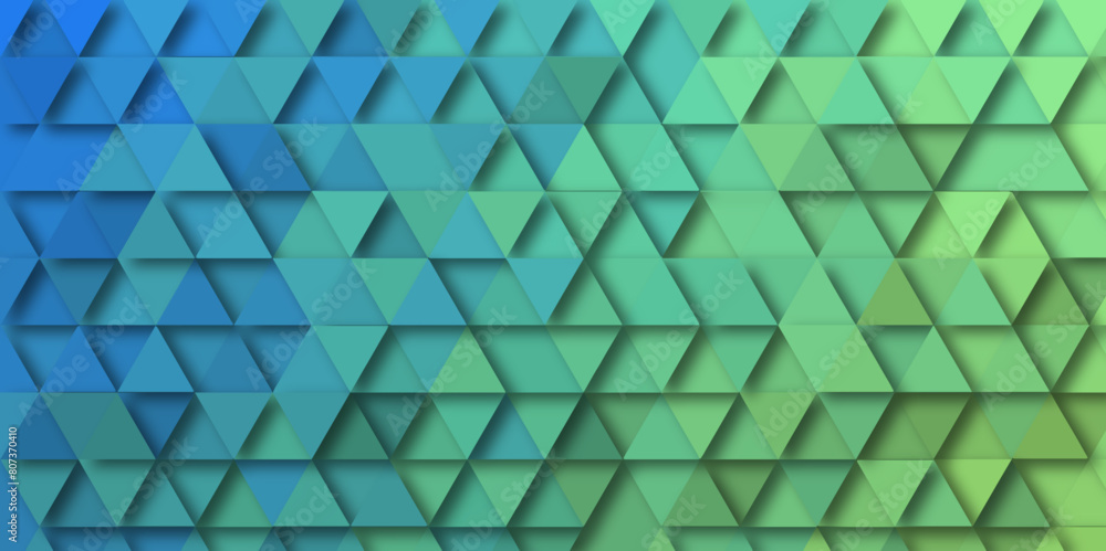 Abstract 3D Low Poly Design triangle shapes Modern Gradient mosaic ...