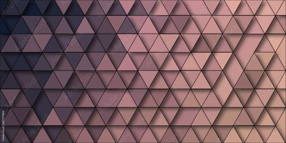 Abstract 3D Low Poly Design triangle shapes Modern Gradient mosaic ...