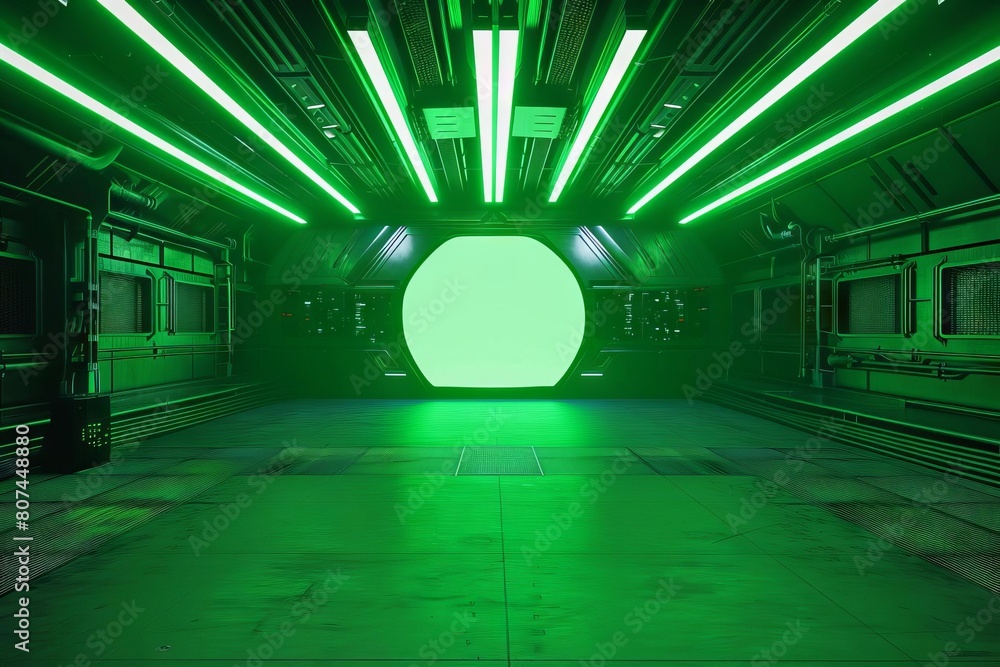 futuristic chroma key virtual studio background versatile green screen ...