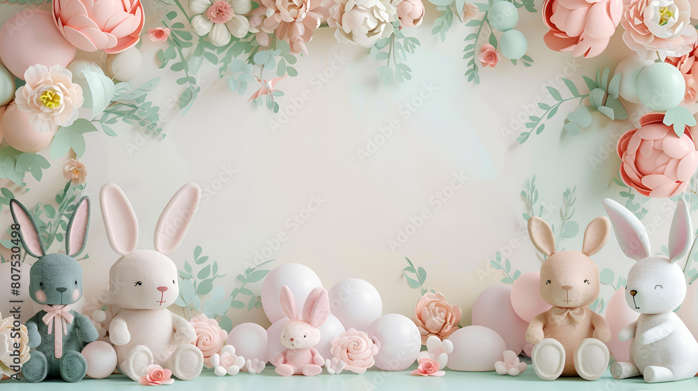 fondo infantil de bebe invitación digital elementos infantiles hiper ...