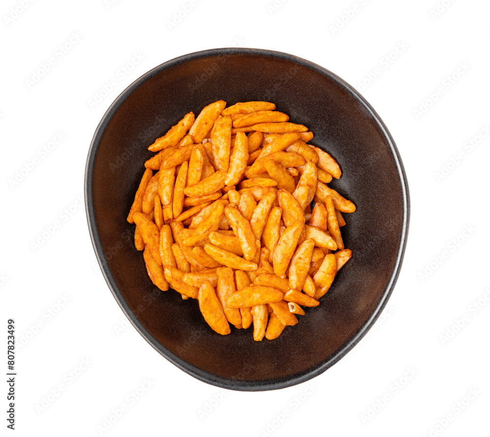 Senbei isolated, kaki no tane rice cracker, japanese crispy snack ...